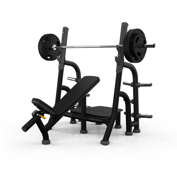 Matrix Fitness Magnum Olympic Incline Bench | Fitness Experience