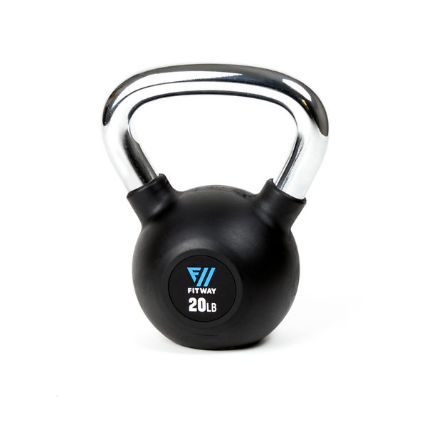 Fitway Rubber Coated Kettlebell - 5lb - Fitness Experience