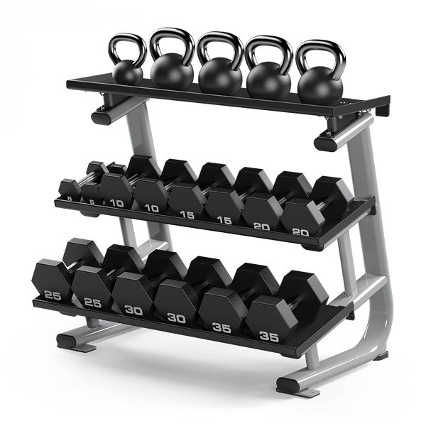 Matrix Fitness Magnum Studio Flat-Tray Dumbbell Rack | Fitness Experience